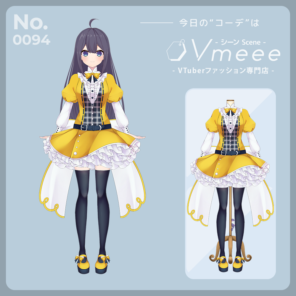 【アイドル風】Yellow Stage イエローステージ【Vtuber Fashion Assets Vmeee No.094】 – うさねこメモリー